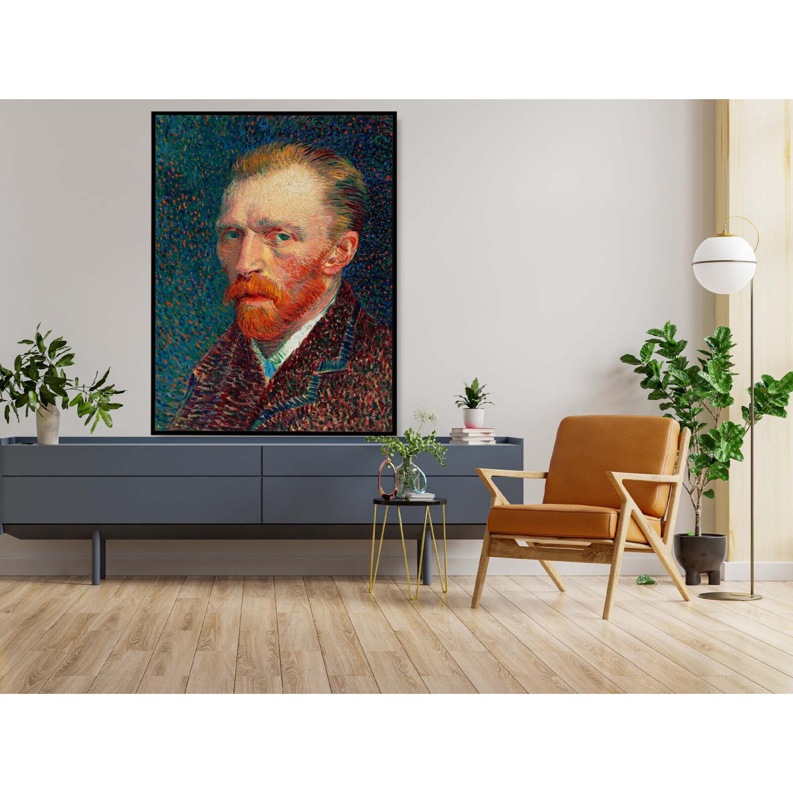 Tablou decorativ color, Intaglio, Clasic, Self-Portrait II de Van Gogh ...