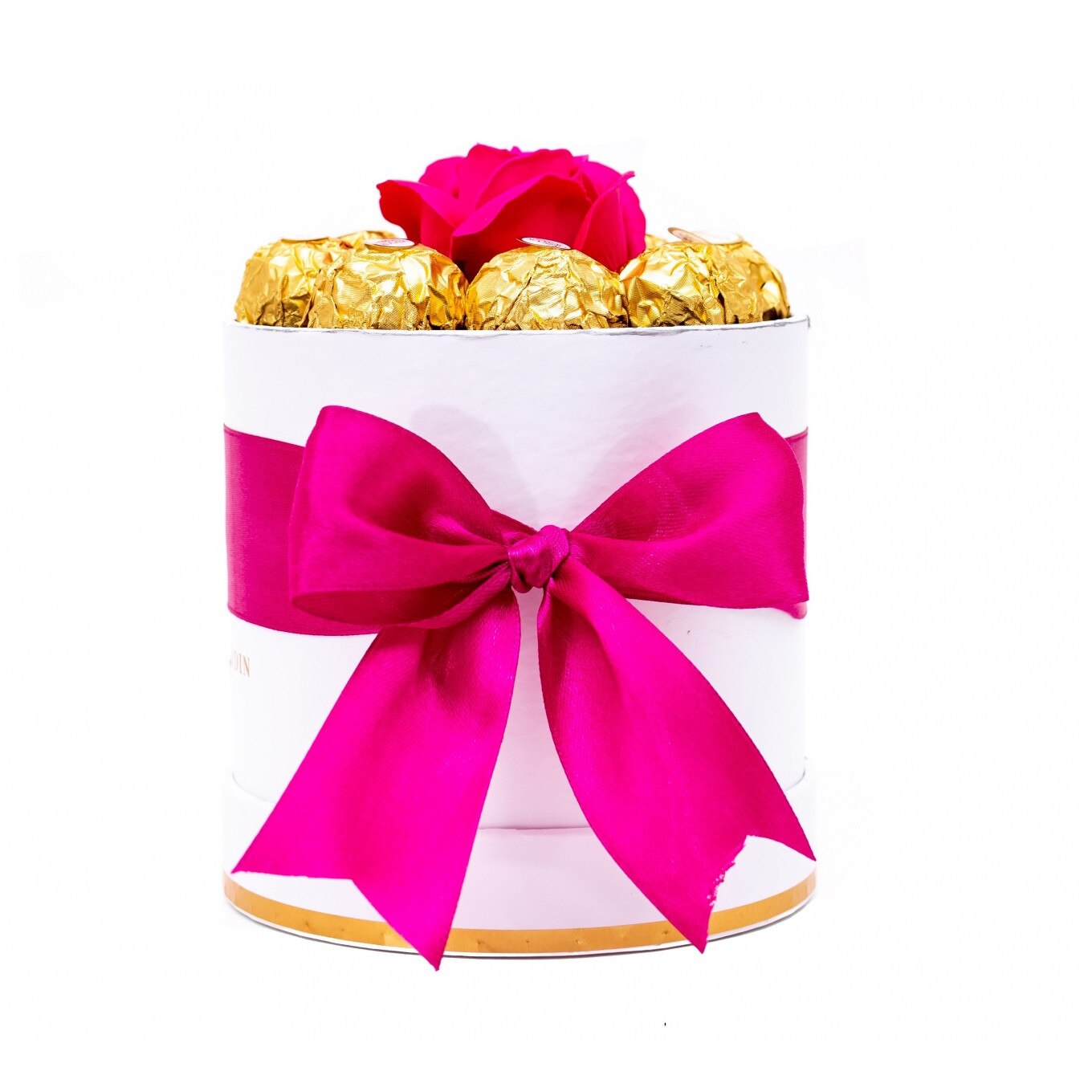 Aranjament floral, FamousKids, trandafir spuma de sapun si bomboane ...