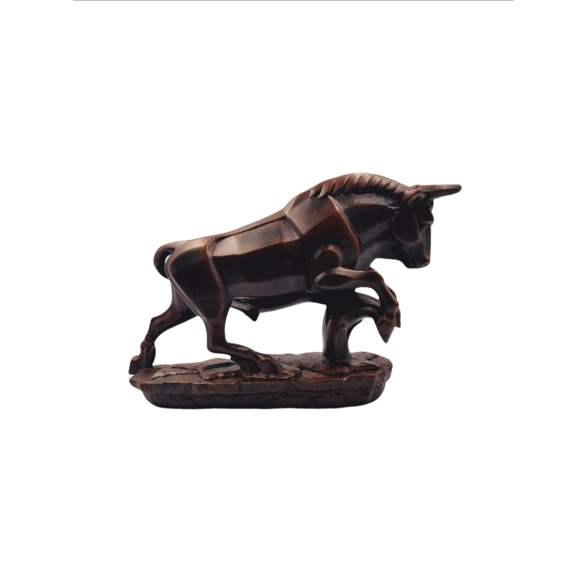 Statueta Taur maro, antichizat, tehnica origami, 23x33x11 - eMAG.ro