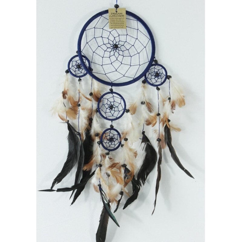 Decor perete, Dreamcatcher, Cercuri Albatre, 120 cm - eMAG.ro