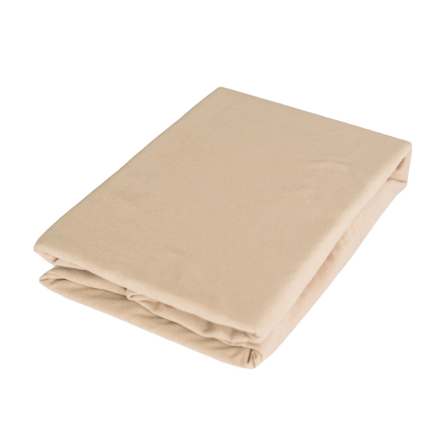 Cearceaf de Pat ET Collection, cu elastic, 180x200 cm, Bej, 100% Bumbac ...