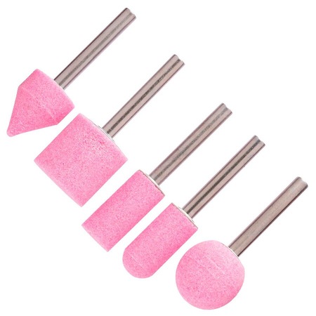 Комплект Bosch, 5 шлифовъчни камъка за прав шлайф със смесена форма ...