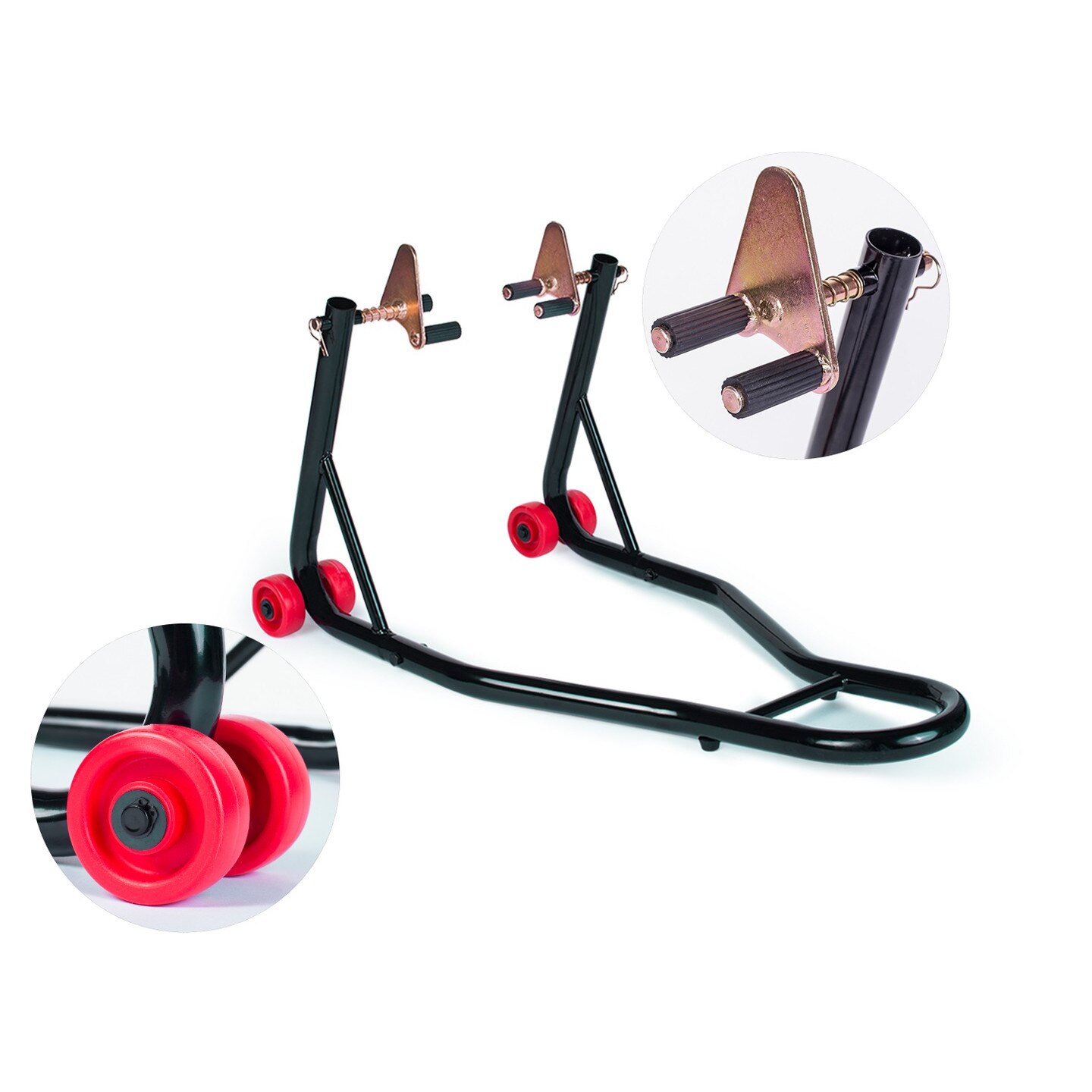 Set tip Stand Roata Fata si Spate pentru Motociclete, 80x46 cm, 400kg ...