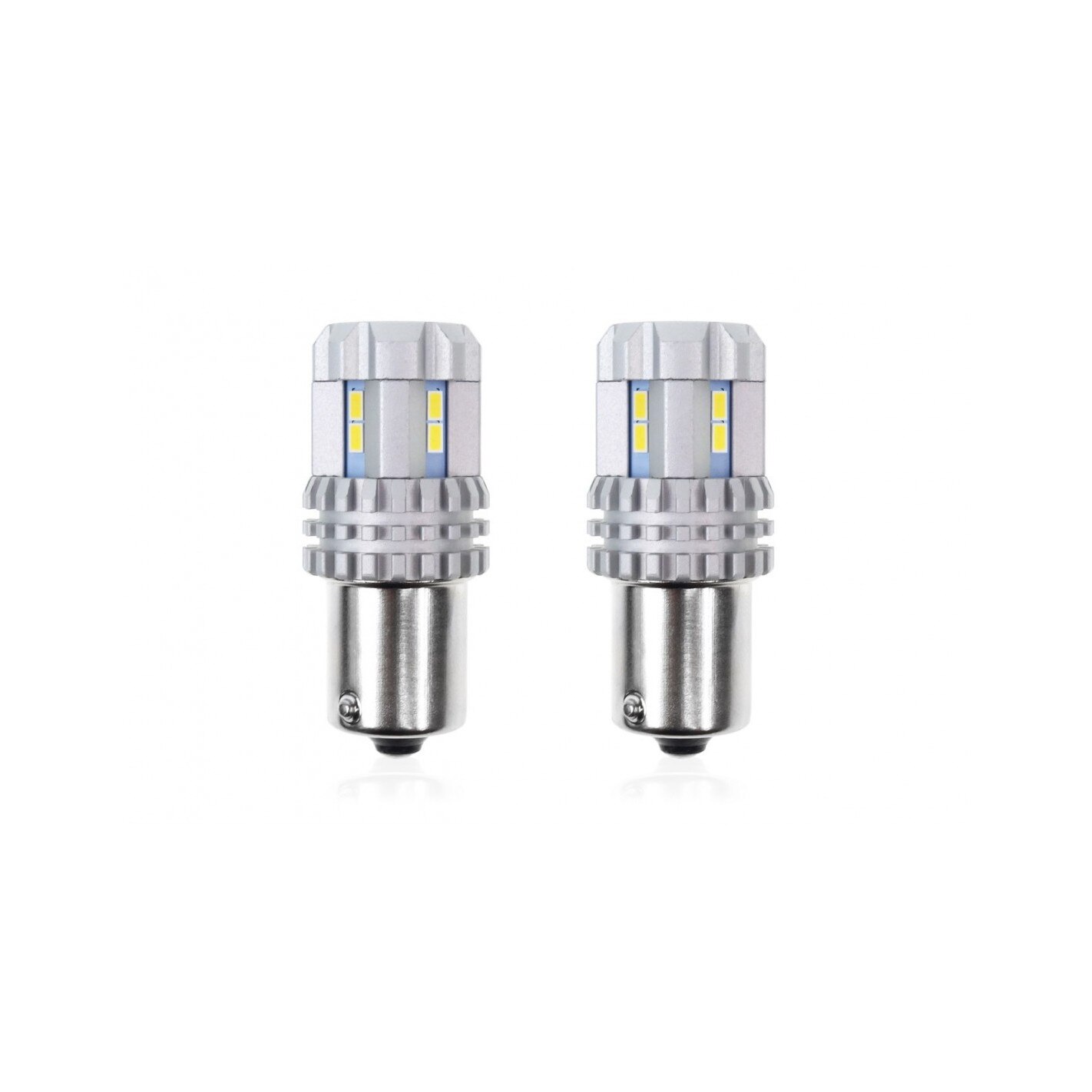 Set 2 bec led auto P21W (BA15S) UltraBright 12v/24v 1000lm alb - eMAG.ro