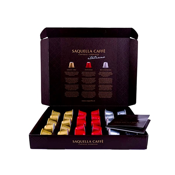 Cafea capsule Saquella caffe, 30 capsule, 3 sortimente, Gran Cru, Bella ...