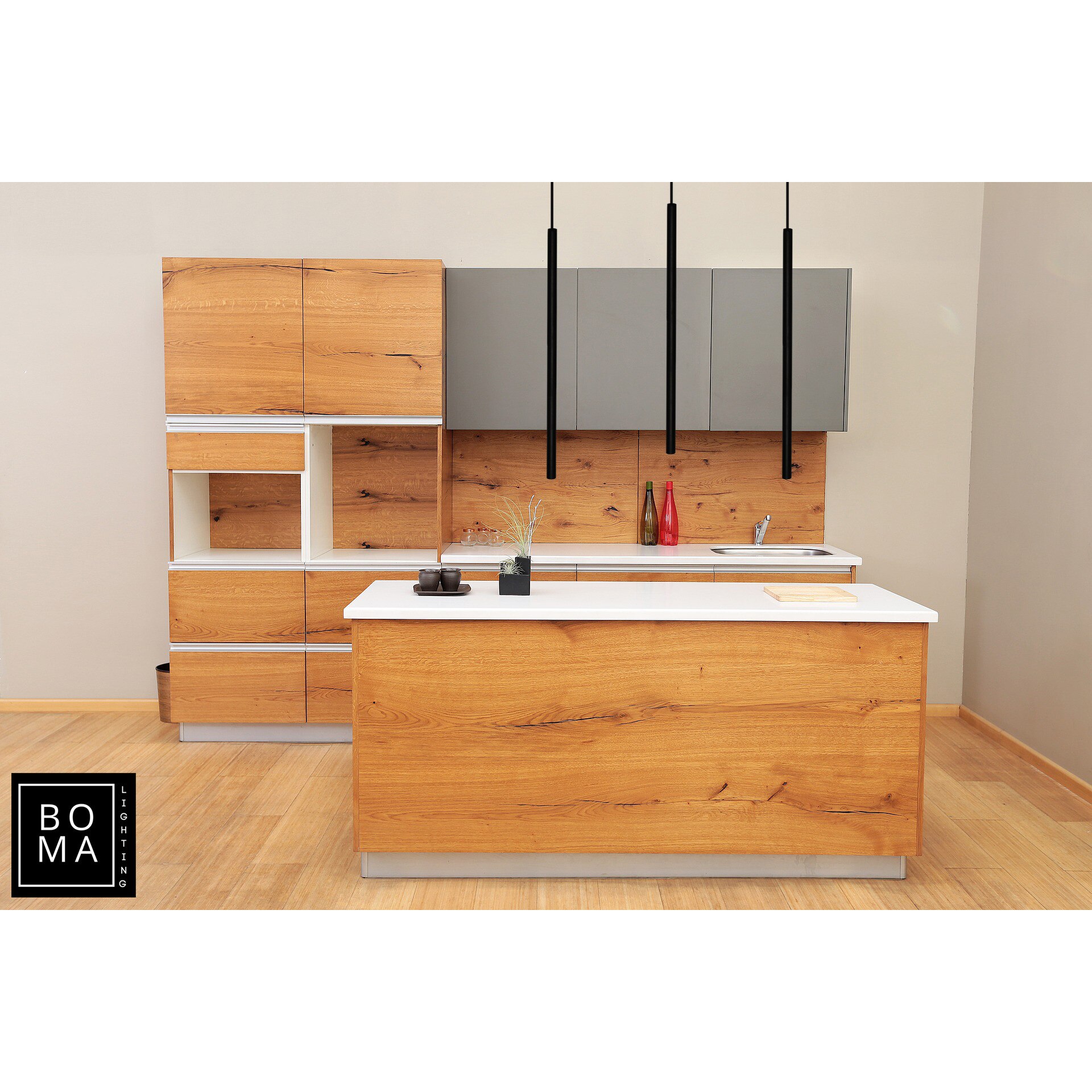 Corp de iluminat pentru Interior, BoMa Lightning, Otel, Paris Black 650 ...