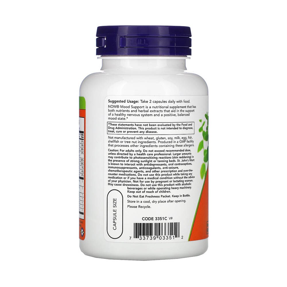 Mood Support with St. John's Wort, Now Foods, 90 capsule - eMAG.ro