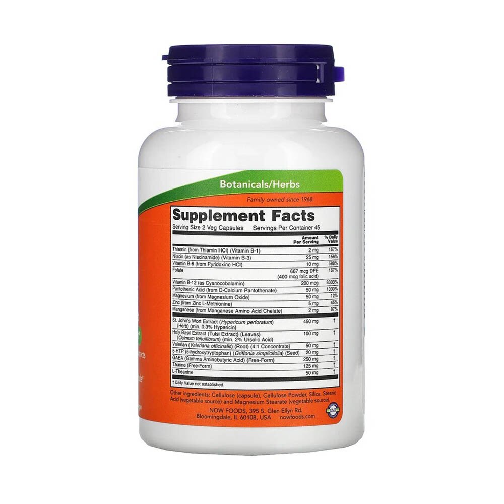 Mood Support with St. John's Wort, Now Foods, 90 capsule - eMAG.ro