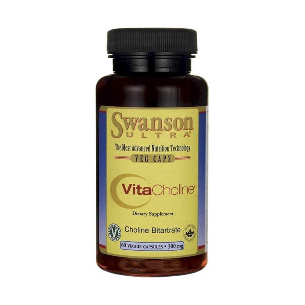 VitaCholine Choline Bitartrate, 300mg, Swanson, 60 capsule SWU894 - eMAG.ro