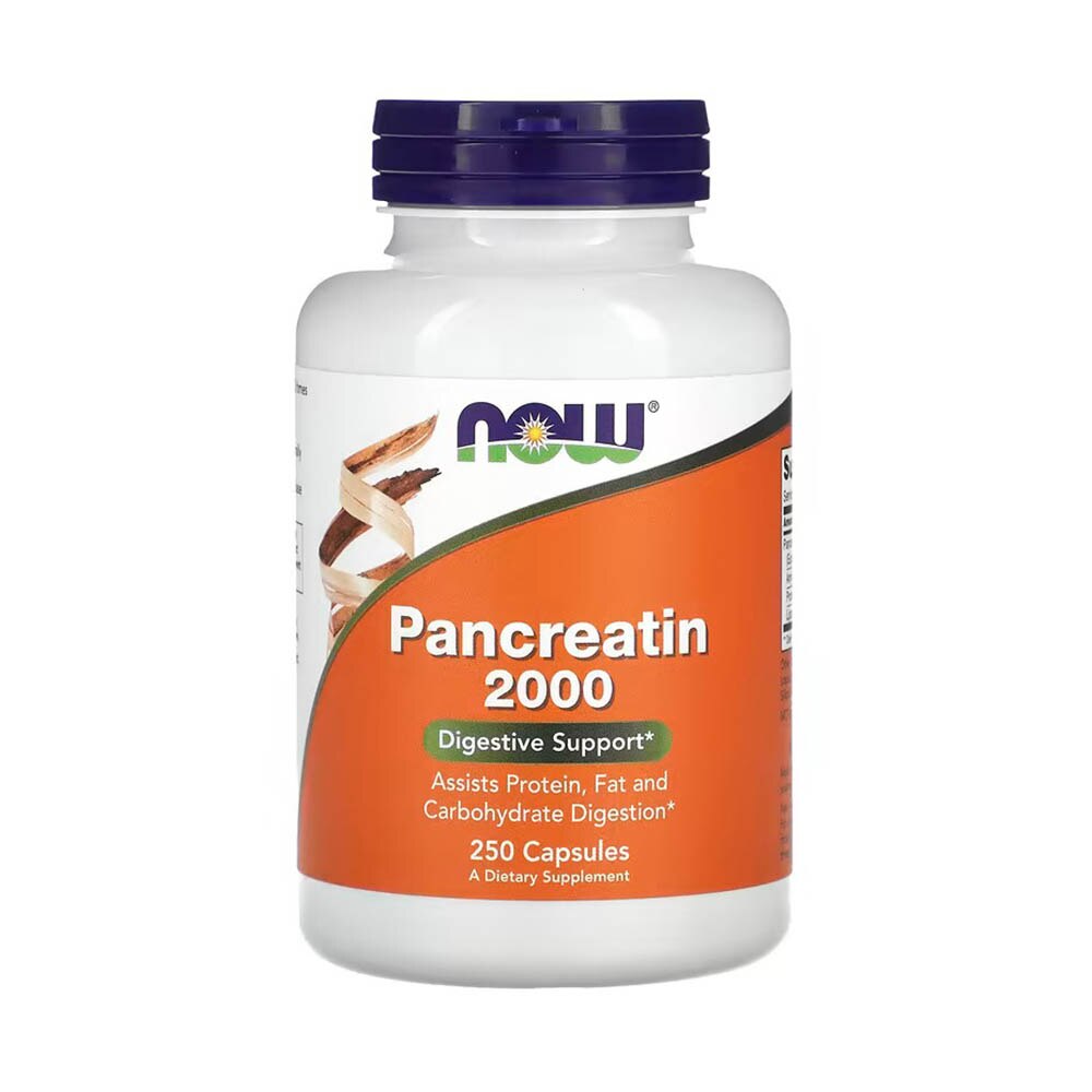 Pancreatin, 10X (Enzime) 2000 mg, Now Foods, 250 capsule - eMAG.ro