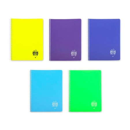 Set 5 Caiete A4 cu spira, 144 file, velin, coperta PP, Atinge Excelenta ...