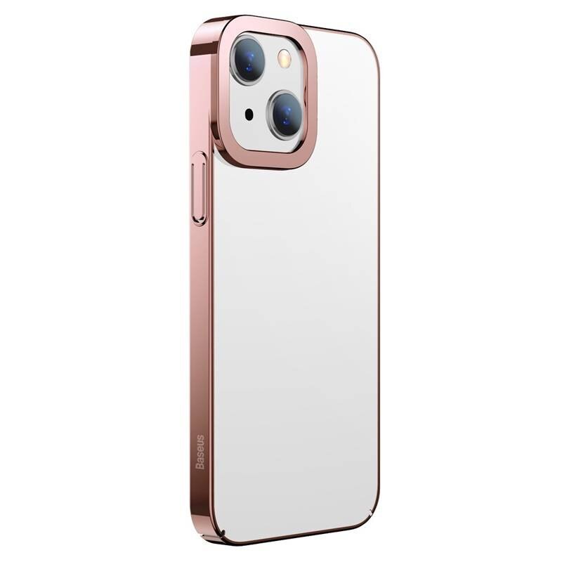 Прозрачен калъф за блясък Baseus за iPhone 13 (розов) - eMAG.bg