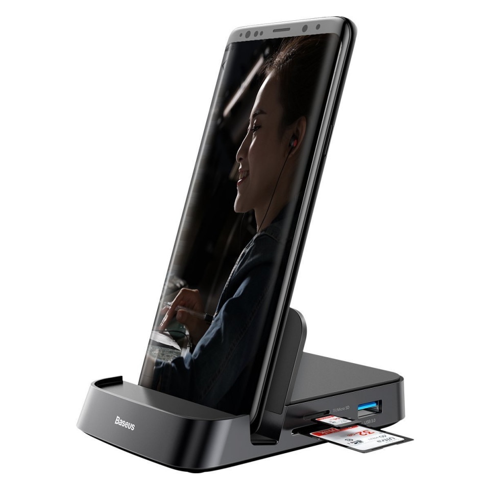 Suport telefon tip HUB 7 in 1, Baseus mufa type c - eMAG.ro