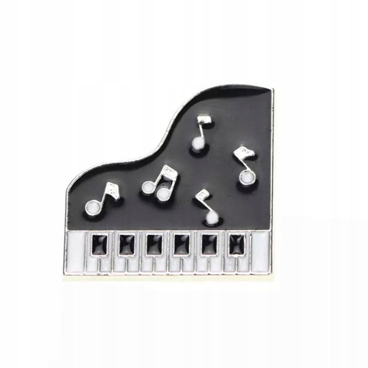 Pin brosa, PINETS, Pian, Argintiu, 2.5 cm x 2.5 cm - eMAG.ro