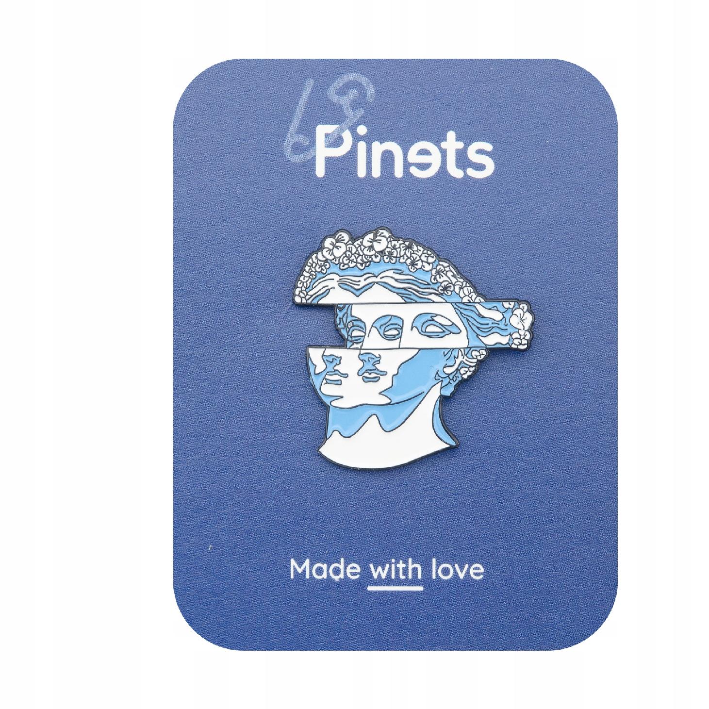 Pin brosa, PINETS, Sculptura, Alb, 3.1 cm x 3.2 cm - eMAG.ro