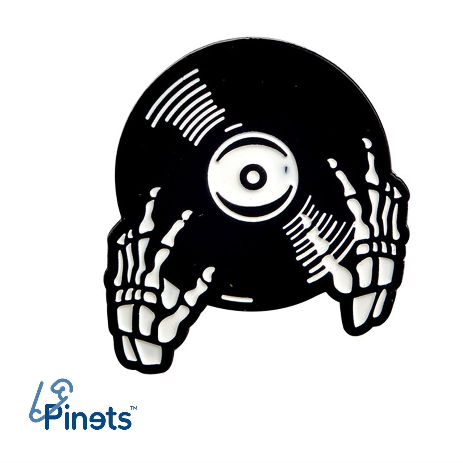 Pin brosa, PINETS, Vinil, Negru, 2.8 cm x 3.4 cm - eMAG.ro