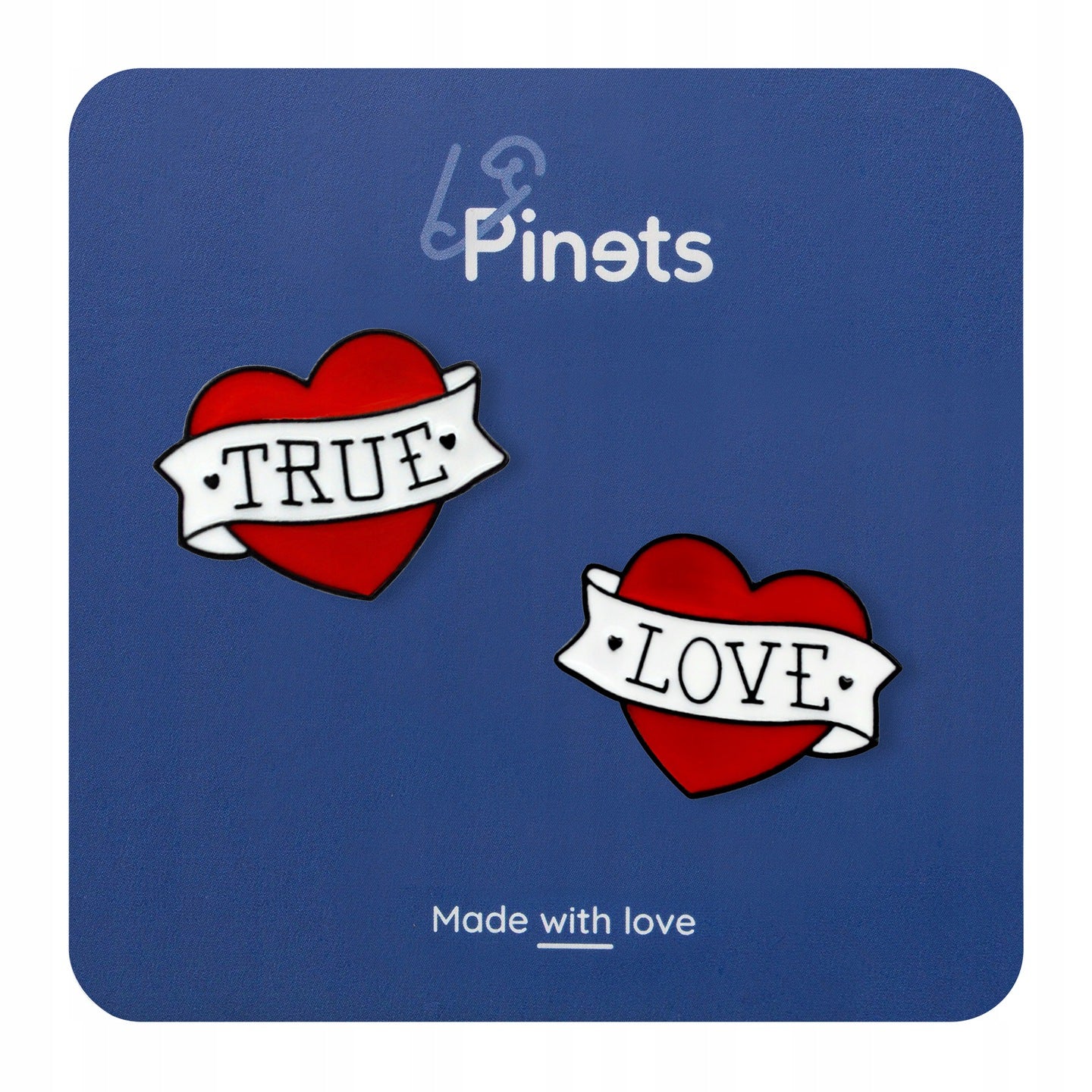 Pin brosa, PINETS, Inima, Rosu, 2.8 cm x 2.0 cm - eMAG.ro