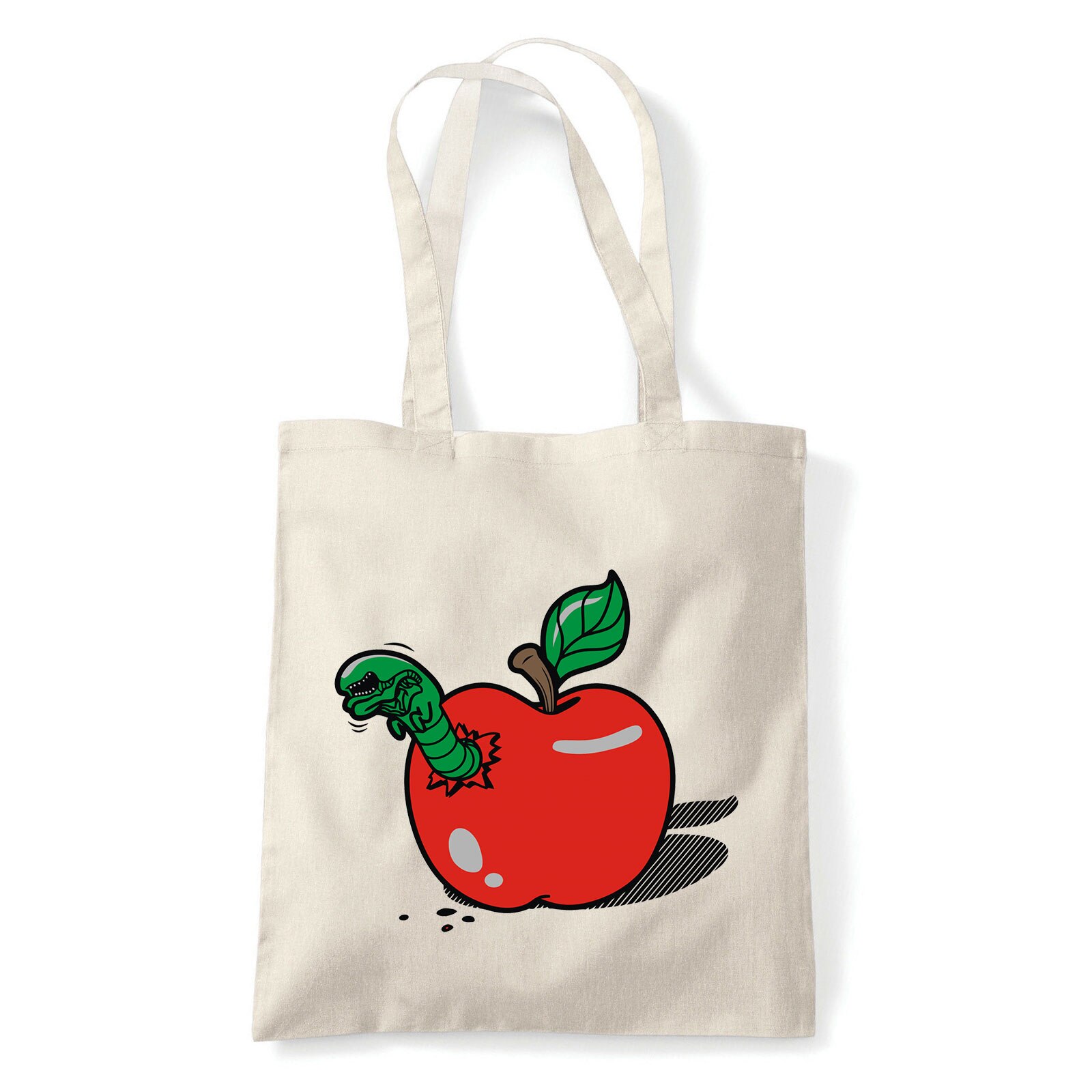 Mintás Shopper Vászontáska - alien alma kukac - eMAG.hu