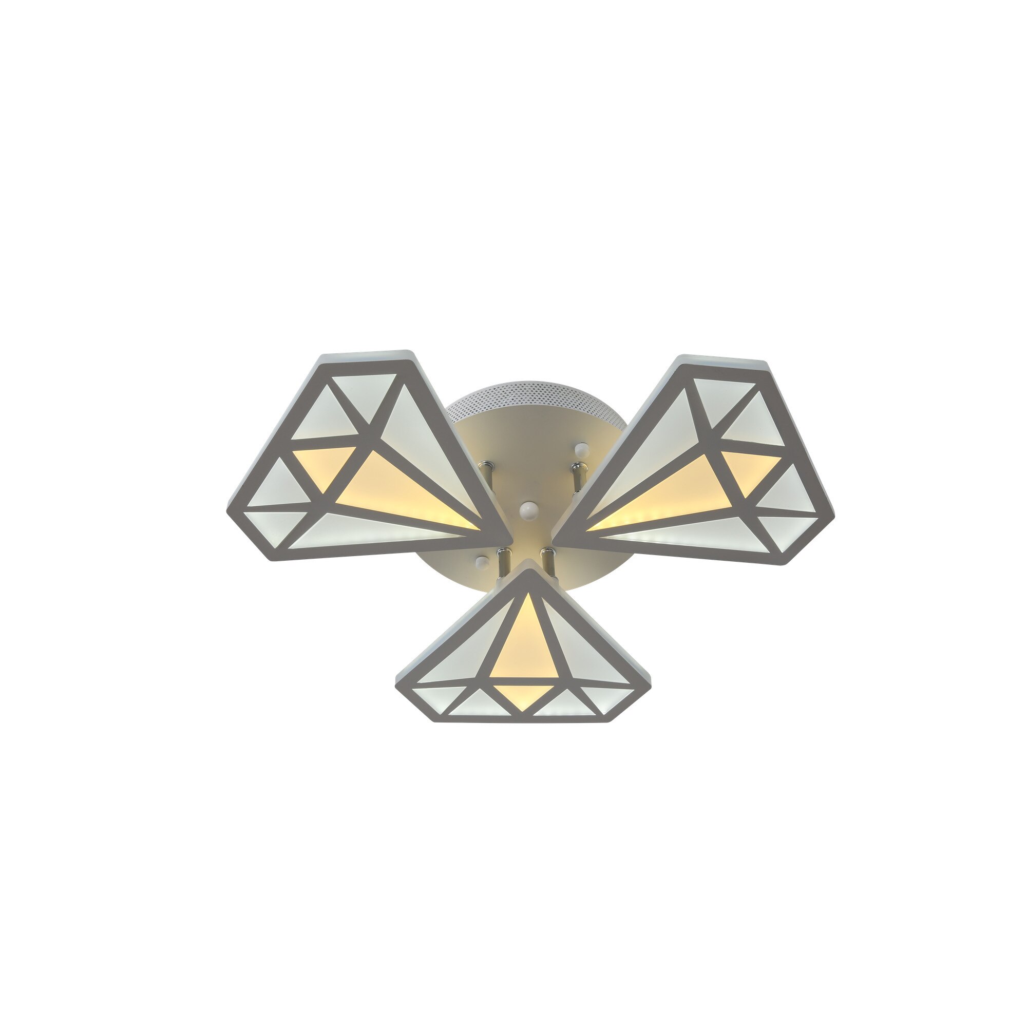 Lustra LED cu Telecomanda, Diamant 5150/3, Lumina calda/neutra/rece ...