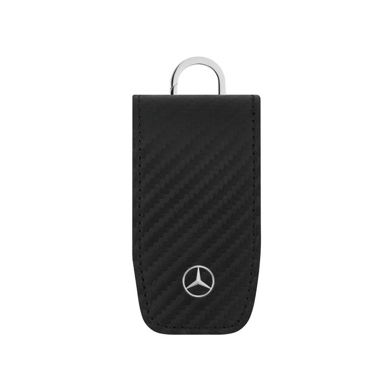 Husa Cheie Mercedes-Benz Clasic, Carbon, Negru - eMAG.ro