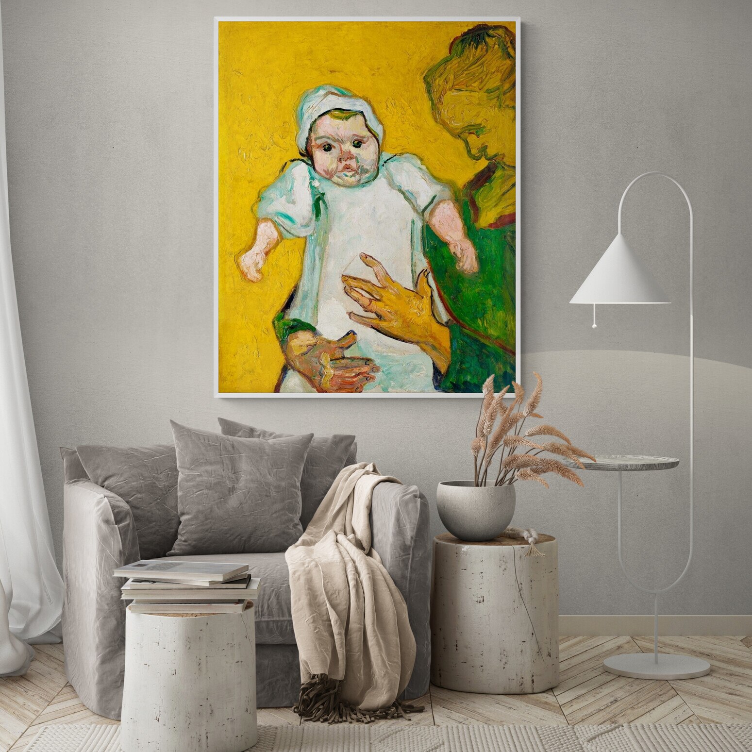 Tablou decorativ color, Intaglio, Clasic, Madame Roulin and Her Baby de ...