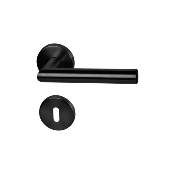 Maner negru usa interior Fair I, finisaj mat, rozeta inclusa in pachet ...