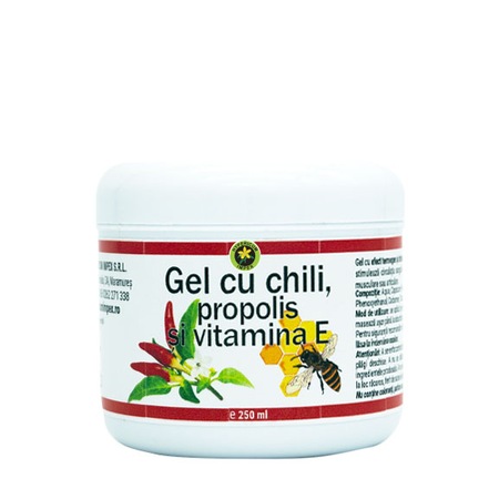 Гел с лют червен пипер, прополис и витамин Е, 250 мл, Hypericum Impex ...