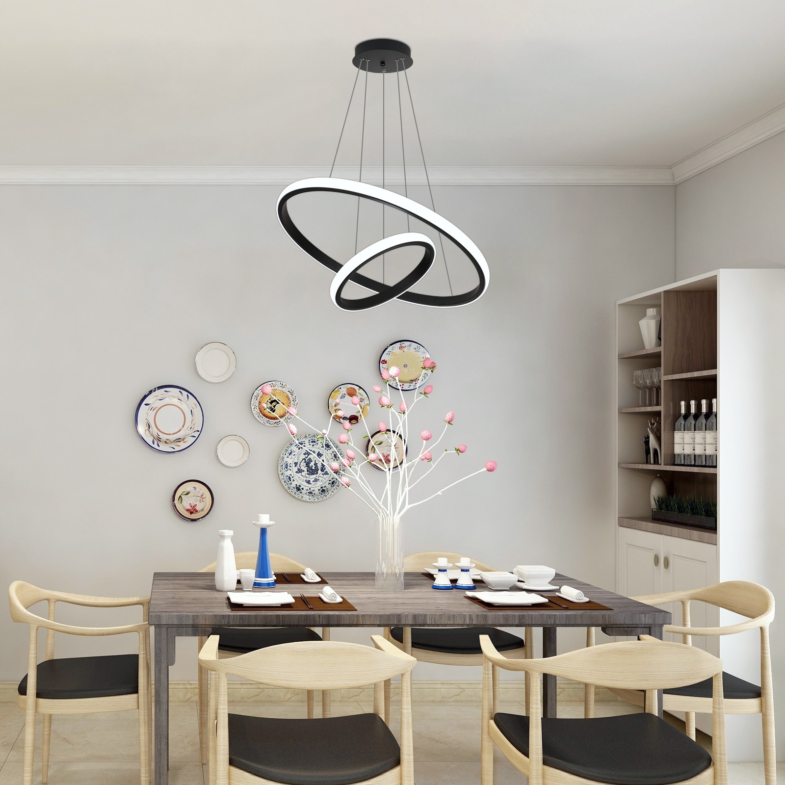 Candelabru Circular, Toolight, 220v, 27w, Diametru 20/40 cm, Lumina ...