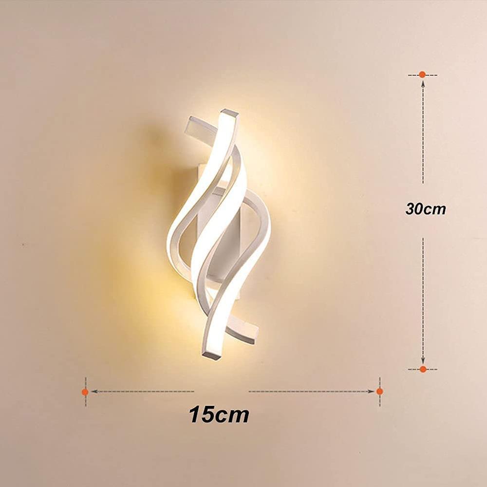 Lampa de perete LED moderna, Toolight, 1200Lm, 6000K, 16W, 220V, 15x30 ...