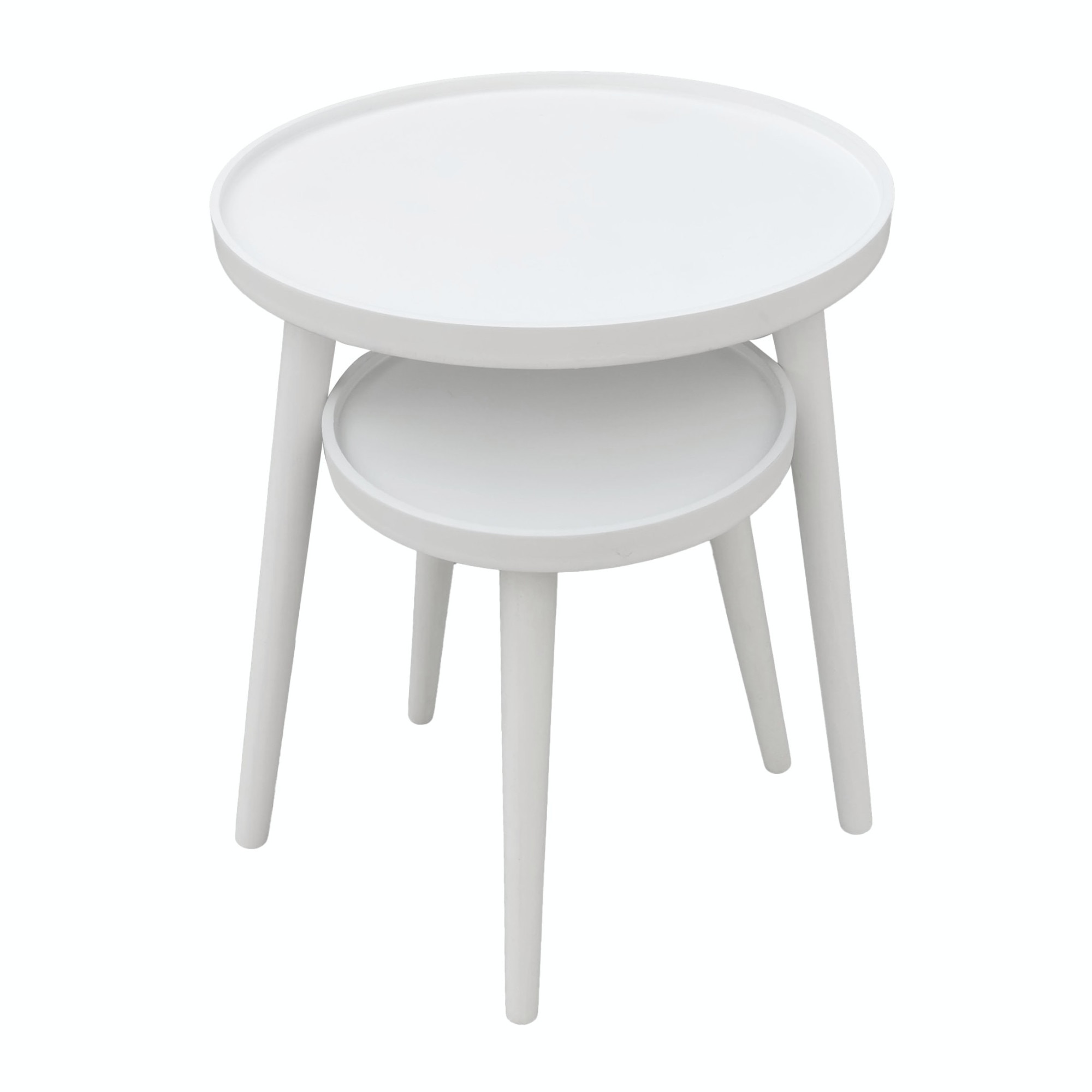 Set 2 masute living MMB, rotunde, 45 x 50 cm - eMAG.ro