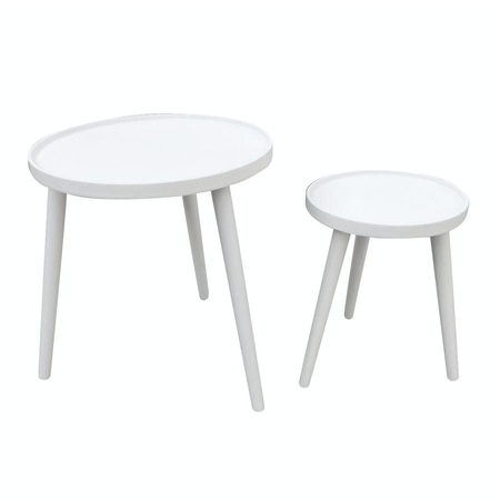 Set 2 masute living MMB, rotunde, 45 x 50 cm - eMAG.ro