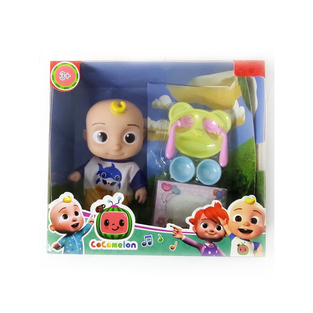 Set bebelus CoComelon, interactive, cu accesorii, costum cu rechin, 20 ...