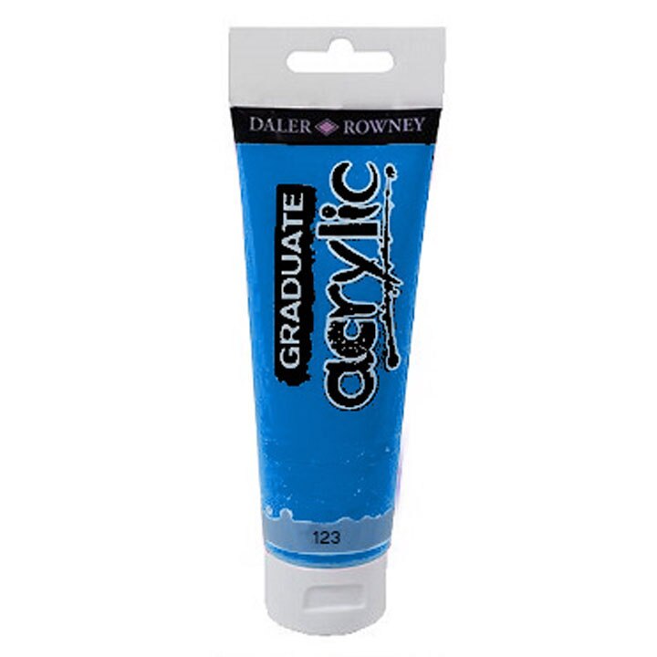 Акрилна боя Daler-Rowney GRADUATE 120 ml, Ultramarine blue 123 - eMAG.bg