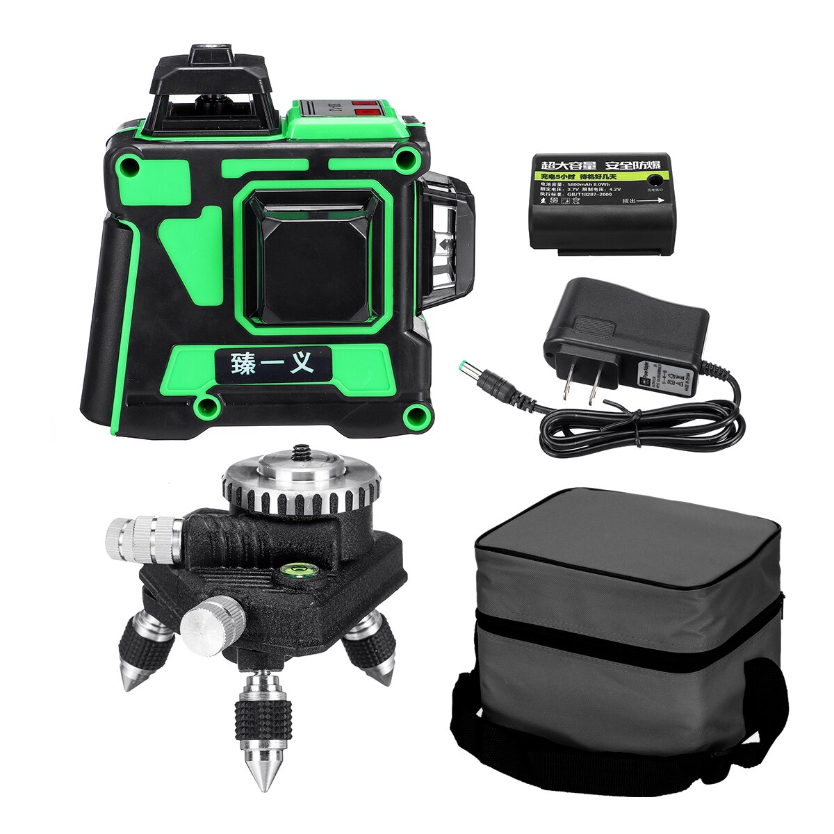 Nivela laser AUDEW, 4D, 16 linii, Raza de lucru 30 m exterior, LED, 360 ...