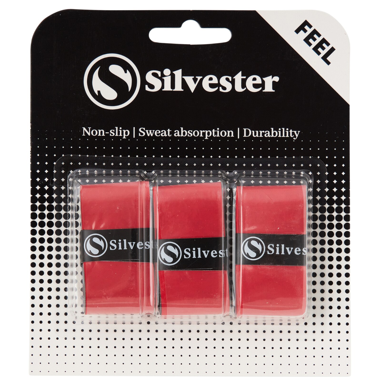 Set 3 Overgripuri, Silvester, Electric Red - eMAG.ro