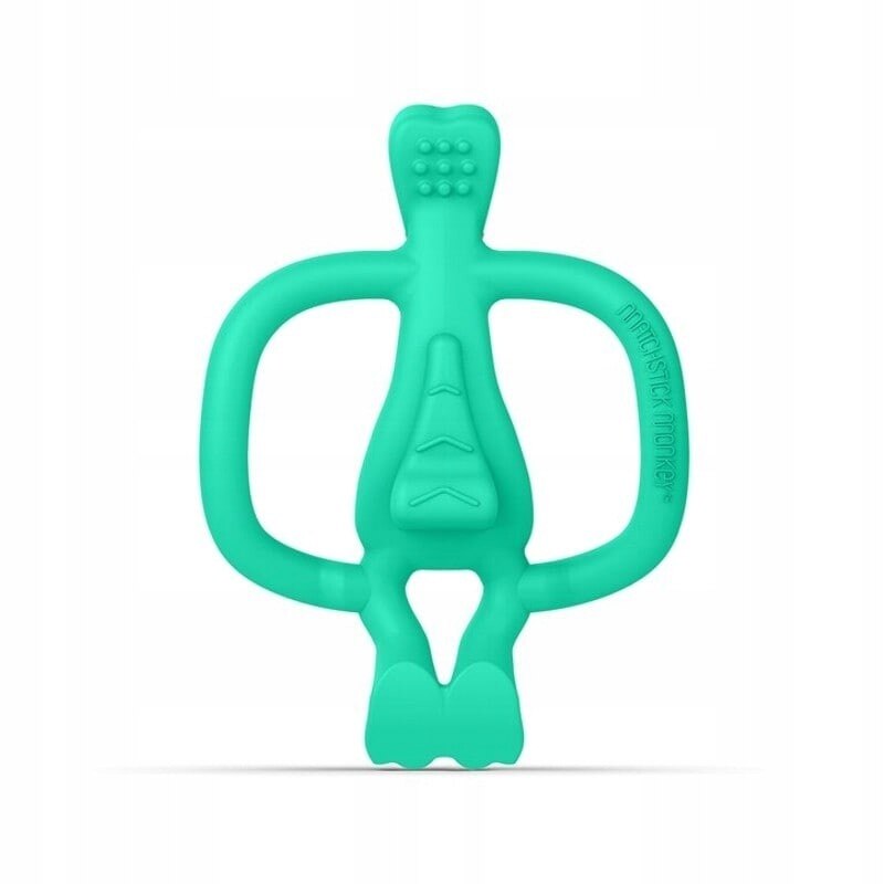 Jucarie pentru dentitie, Silicon, Model - maimuta, +3 luni, Verde - eMAG.ro