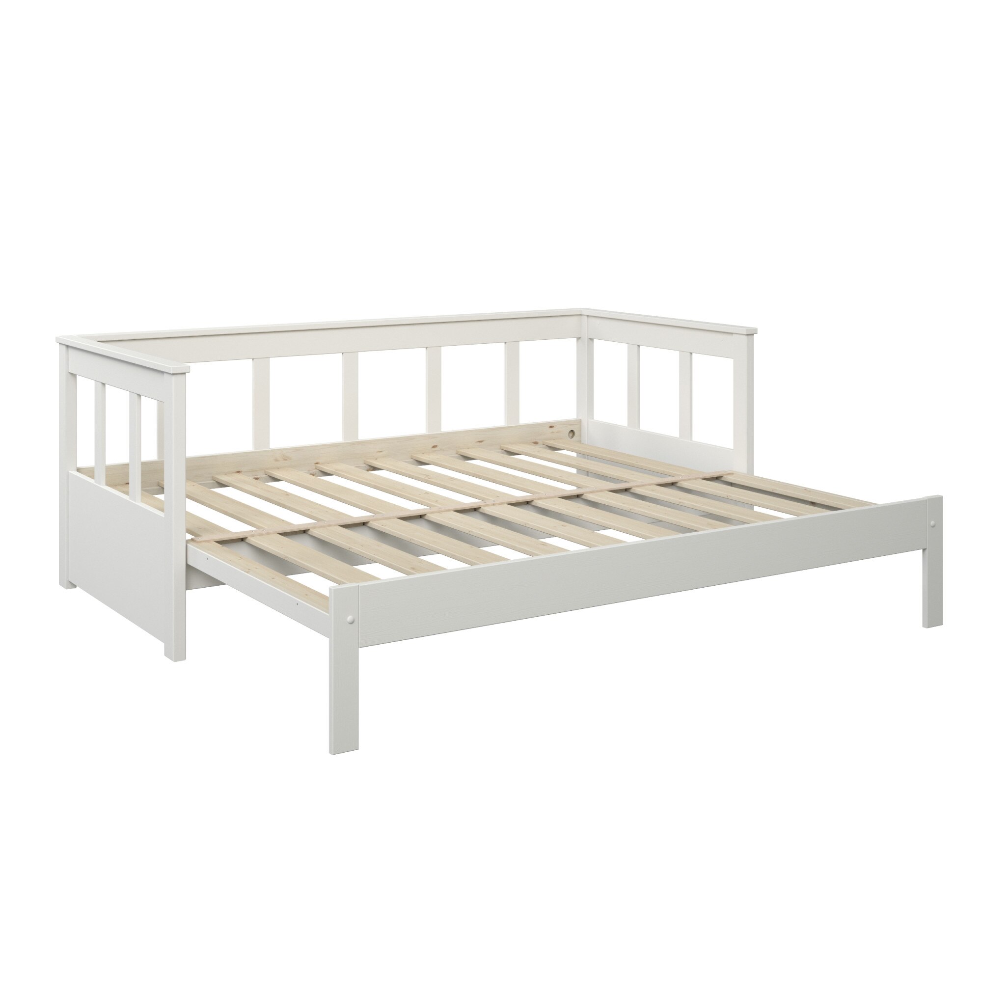 Pat extensibil Aira, alb, 90x200 cm - eMAG.ro