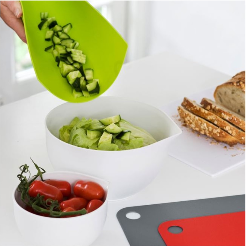 Tocator din plastic flexibil pentru bucatarie, Albastru, 35 x 25 cm ...