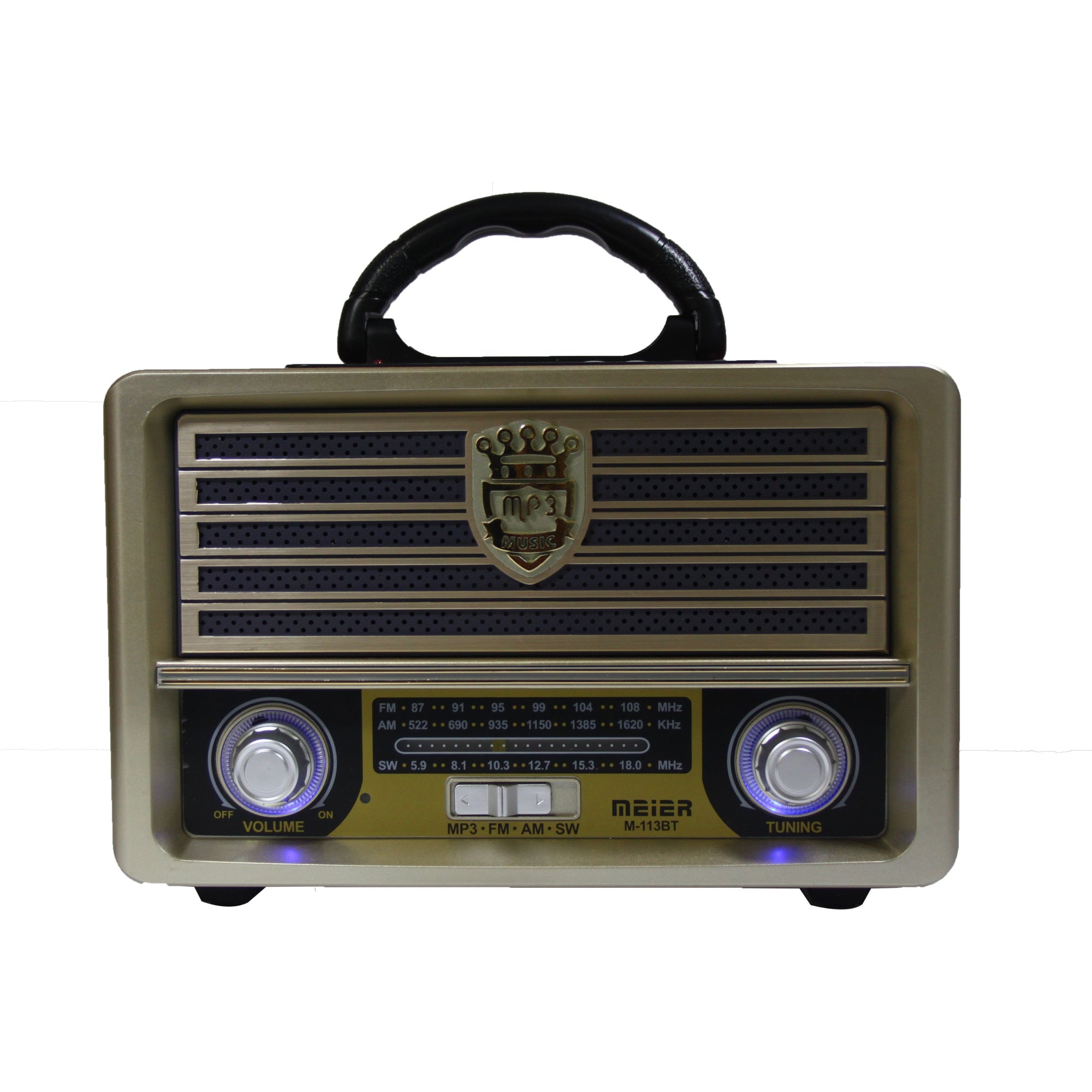 Aparat de Radio Vintage MP3, Bluetooth, microSD, USB, Aux, cu ...