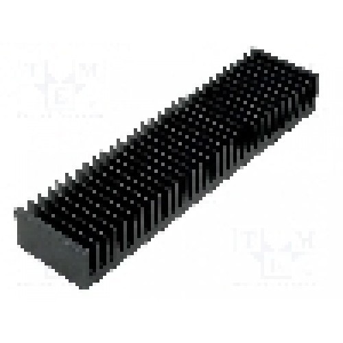 Radiator extrudat, aluminiu, 75mm x 300mm, neagra, FISCHER ELEKTRONIK ...