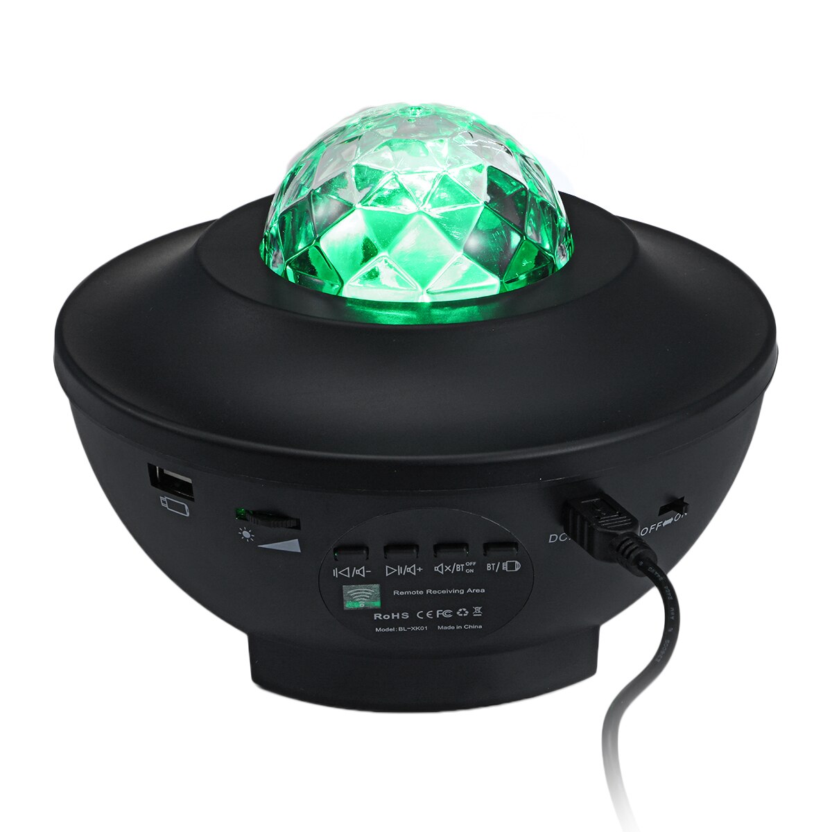MECO gyerek projektor, 6W, USB, LED, Bluetooth, Fekete - eMAG.hu