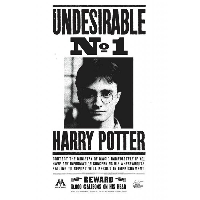 Poster Harry Potter Undesirable N1, 61x90cm, Multicolor - eMAG.ro