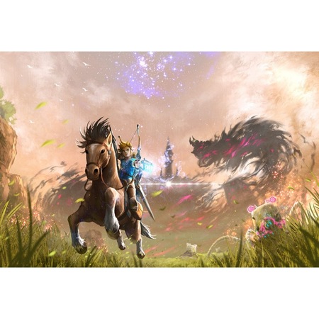Poster The Legend Of Zelda Link Riding A Horse, 61x90cm, Multicolor ...