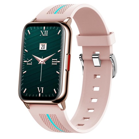 Smartwatch NUBI H76, Puls, Calorii, Bluetooth, Notificari, Roz - eMAG.ro