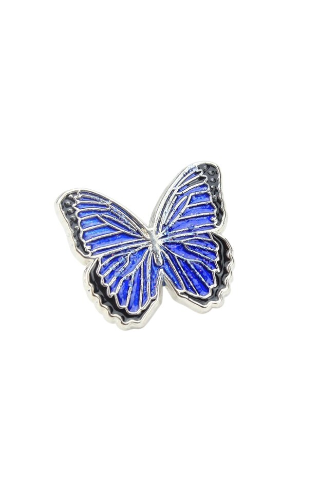 Pin brosa, PINETS, Fluture, Albastru, 2 cm x 1.7 cm - eMAG.ro