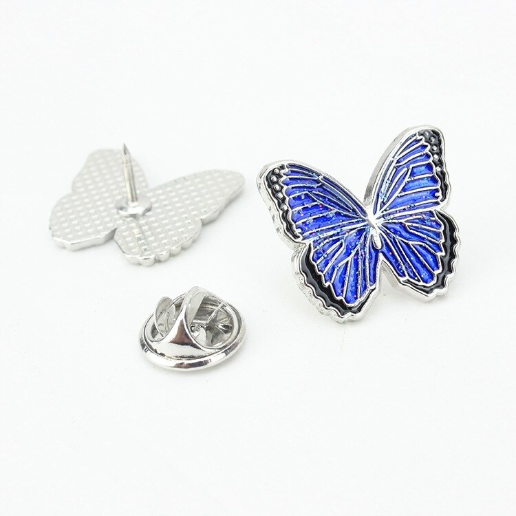 Pin brosa, PINETS, Fluture, Albastru, 2 cm x 1.7 cm - eMAG.ro
