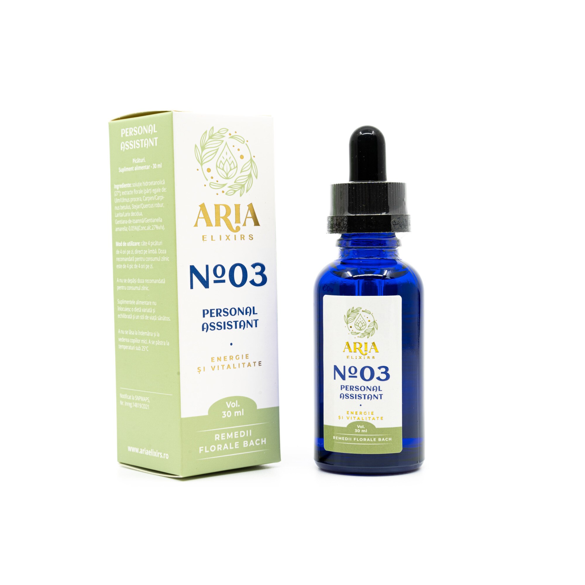 No.03 Personal Assistant - Energie si vitalitate, Aria Elixirs, cu ...