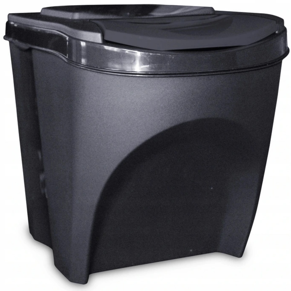 Set Recipiente plastic Noveen pentru reciclare selectiva, 3 x 25L ...