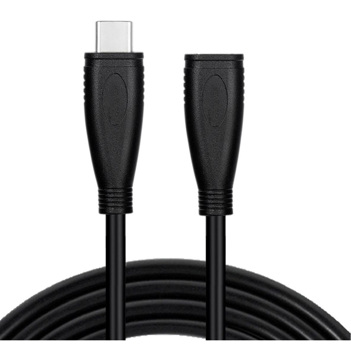 Cablu prelungitor USB-C, Tata/Mama, Compatibilitate multipla, 1 m ...