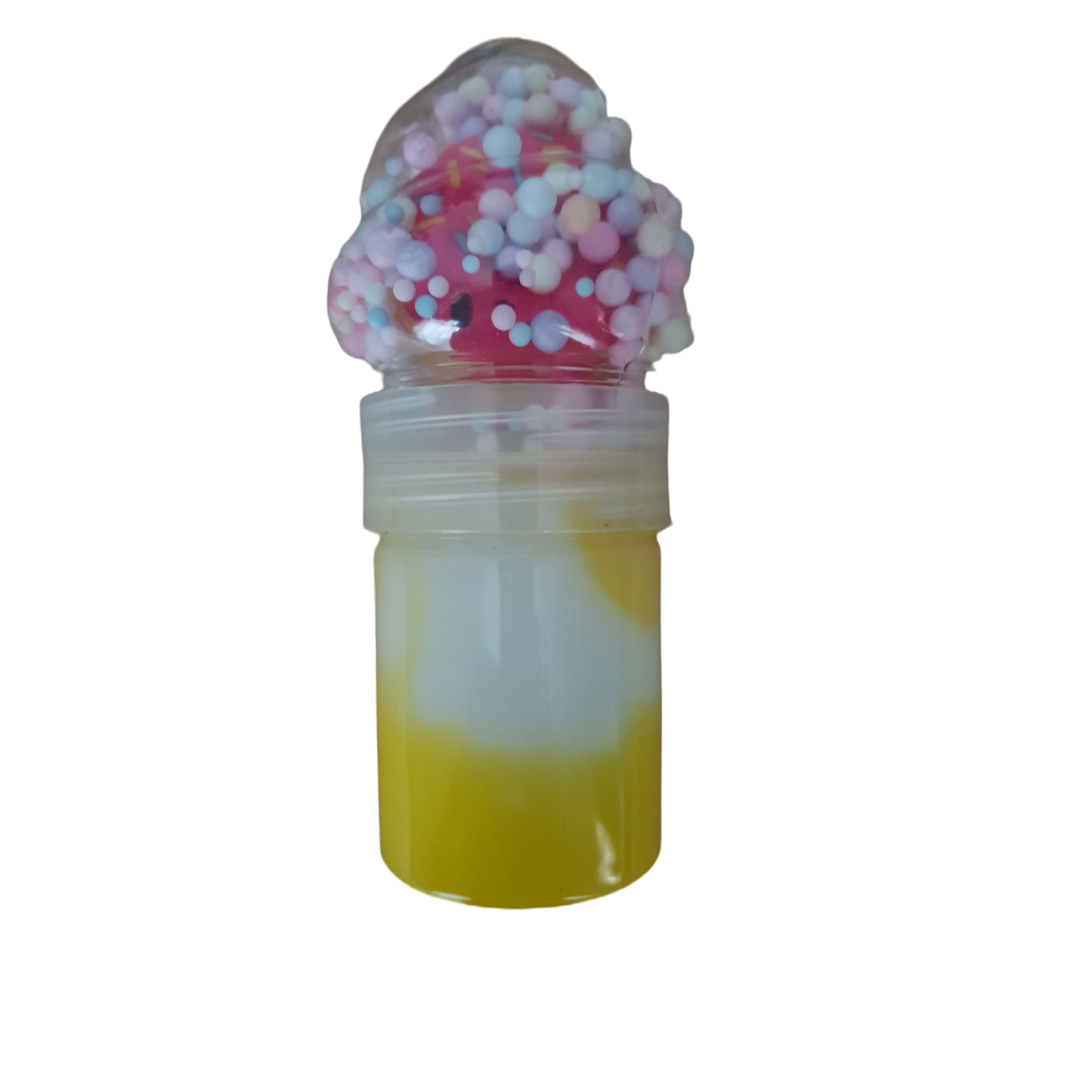 Set Slime cu Figurina Squishy si Bilute Colorate, Forma Inghetata ...